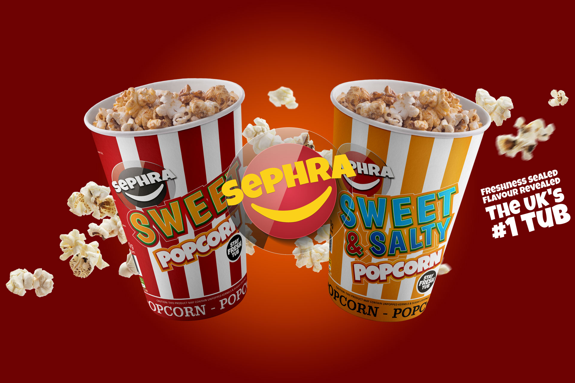 Sephra Popcorn - The UK's most popular retail popcorn tubs
